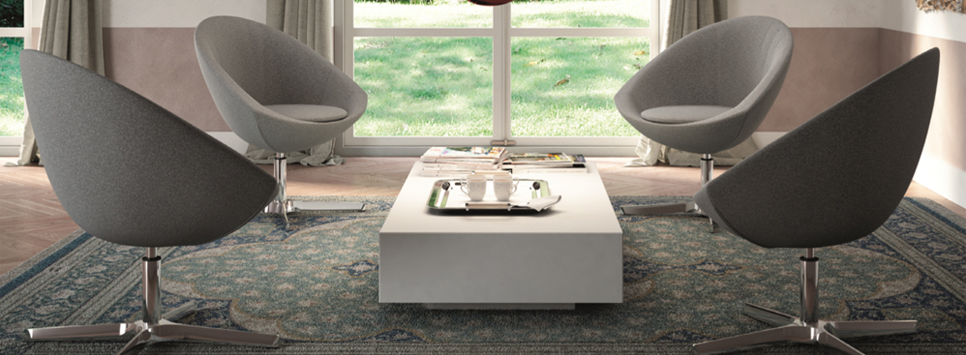 Loungestoler for kontor og offentlig miljø